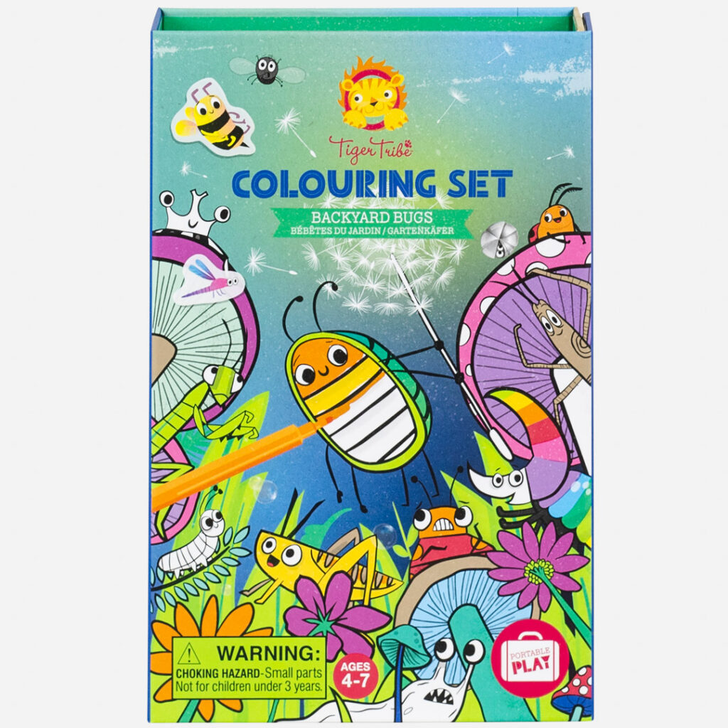 Colouring Set Backyard Bugs Game Time Usa Imports